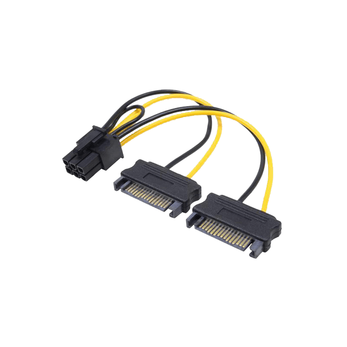 LINKOM Adapter za napajanje VGA 6pina-2 x sata