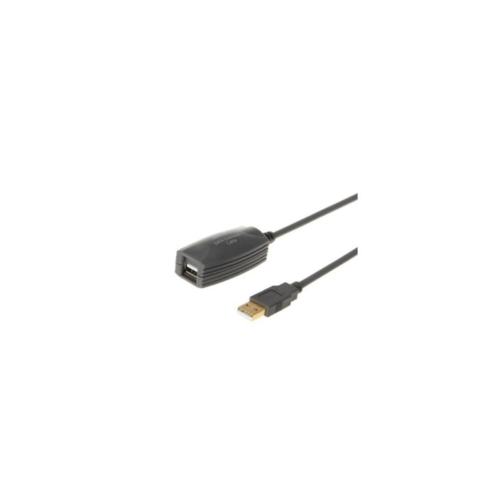 Kabl sa pojačivačem USB A - USB A M/F 5m crni