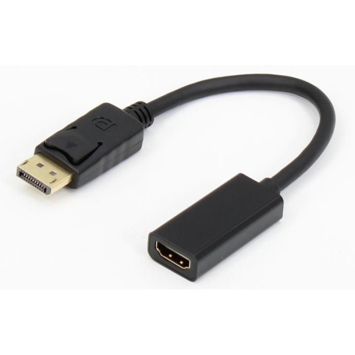 Adapter DisplayPort 1.4(M) - HDMI 2.0(F) kabl 20cm crni