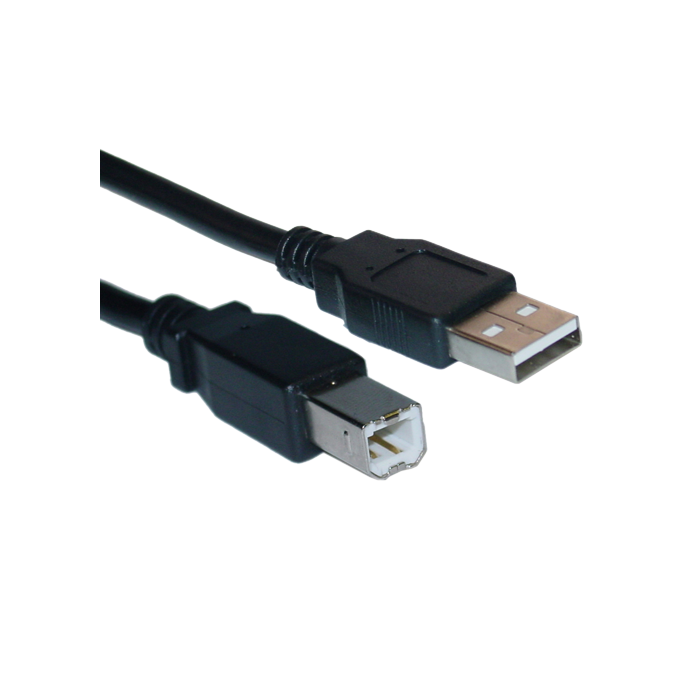 LINKOM FAST ASIA USB kabl za štampač, 1.8m (Crni), USB 2.0 - do 480 Mbps, USB-A, USB-B, Okrugli