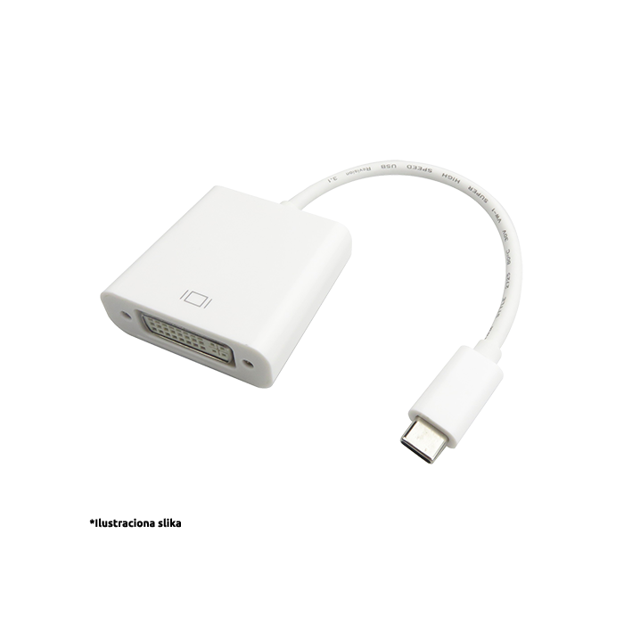 FAST ASIA adapter USB C 3.1 na DVI (m/ž),