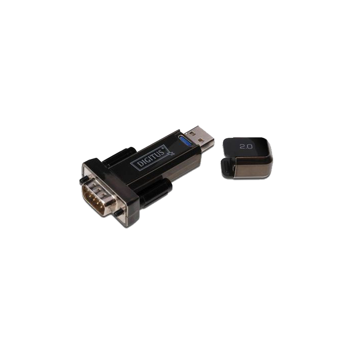 DIGITUS adapter USB na RS232 DB9 - DA-70156 Adapter, USB A 2.0, RS232 DB9 muški, Crna
