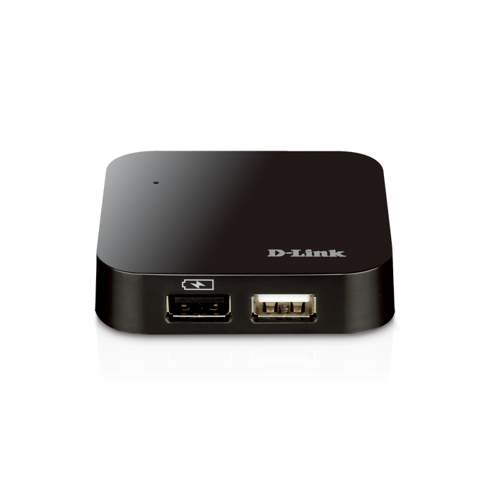 D-LINK USB hubUSB 2.0 4 port - DUB-H4 4 x USB-A 2.0, USB 2.0 Mini, Crna