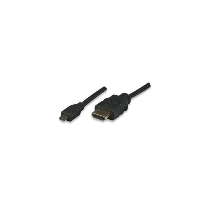 Kabl HDMI (M) - HDMI Mikro-D (M) 1.5m crni
