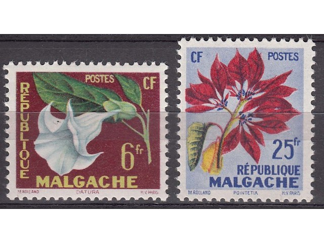 Francuske kolonije Madagaskar 1959 Cveće **