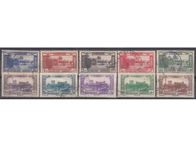 Francuske kolonije Liban Avio Pošta 1937 serija