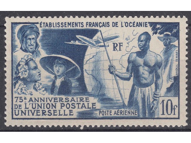 Francuske kolonije Okeanija 1949 UPU **