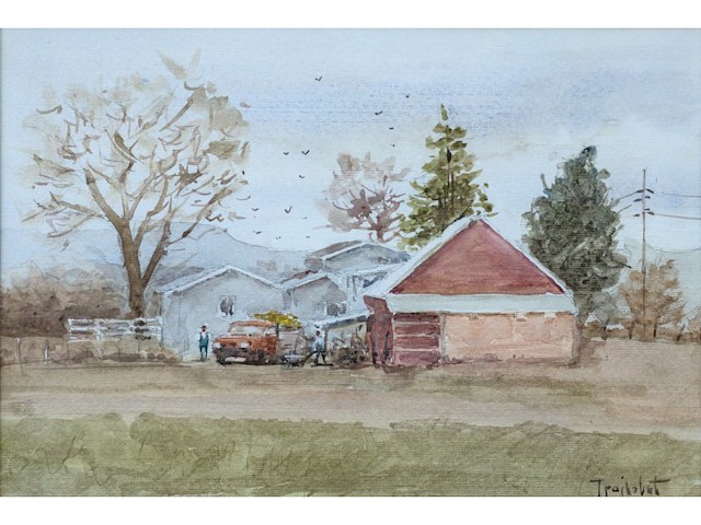 Farmeri - akvarel