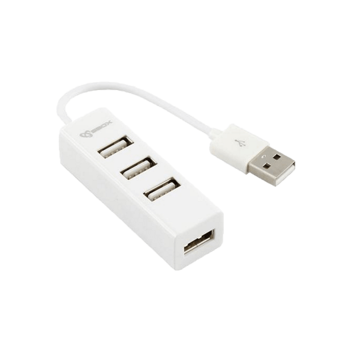 E-GREEN USB hub USB 2.0 4port 4 x USB-A 2.0, USB 2.0 - A , Bela