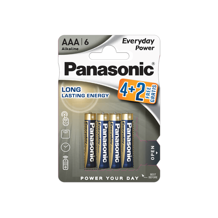 PANASONIC Everyday Power Alkalna baterija, AAA (LR3), 6/1