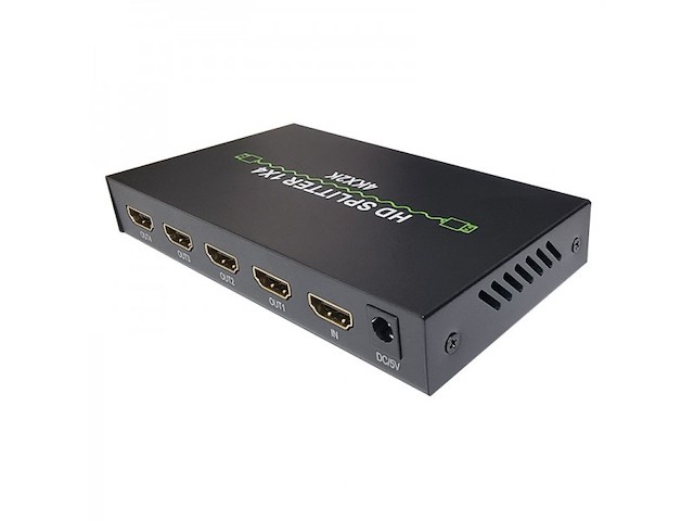 Xwave HDMI spliter 1x In na 4x Out 4Kx2K Activ!