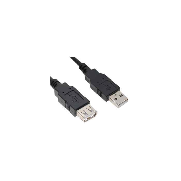 Kabl USB A - USB A M/F (produžni) 1.8m crni
