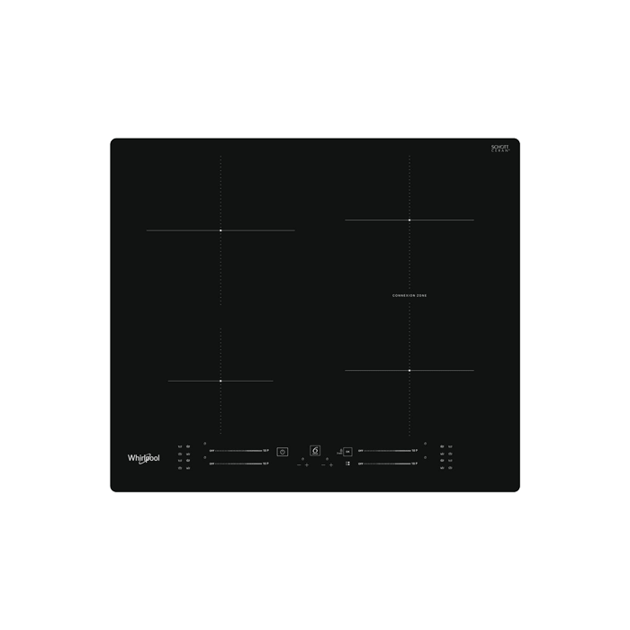 WHIRLPOOL Ugradna ploča WBS2560NE Crna, Indukciona, Elektronsko (Taster)