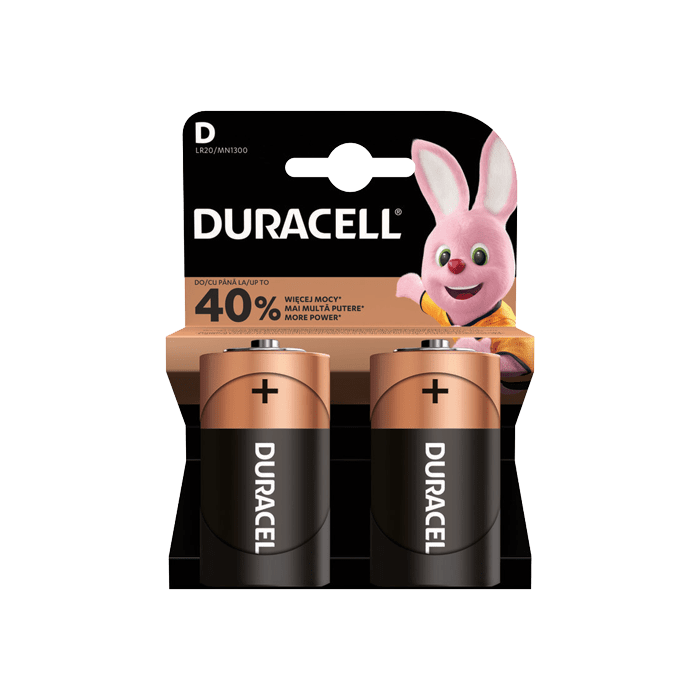 DURACELL Baterije 2x1 LR20 D