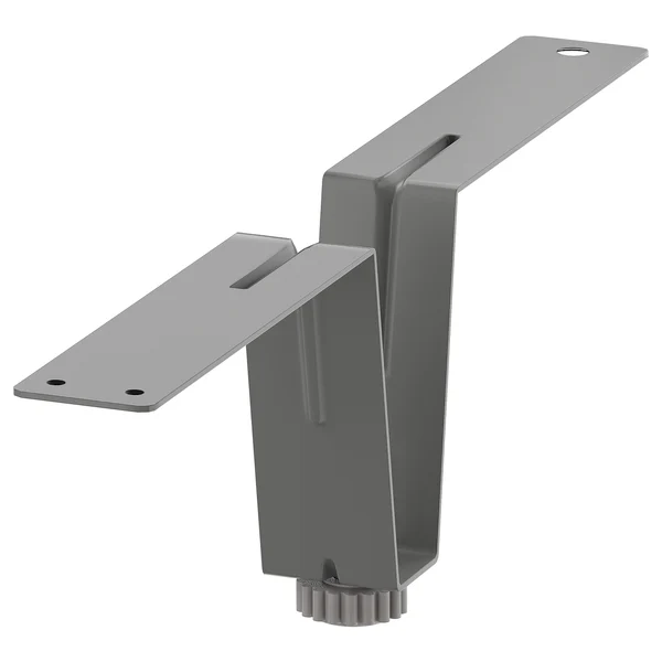 Potporni nogar, siva, 10 cm