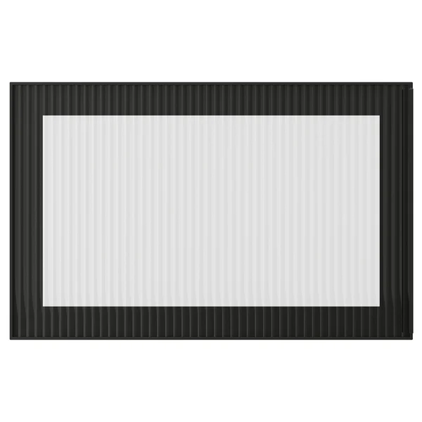 Staklena vrata, boja antracita/rebrasto staklo, 60x38 cm