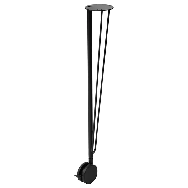 Nogar na točkić, crna, 70 cm
