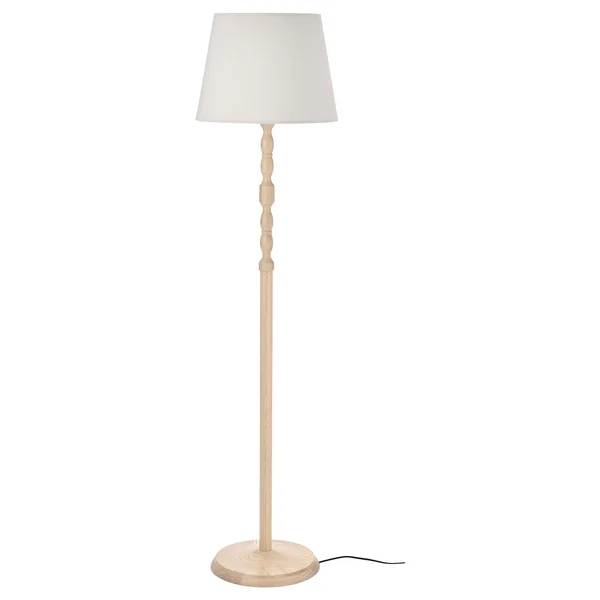 Podna lampa, jasen/bela, 150 cm