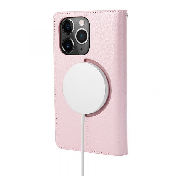 Maska na preklop Hanman Miny Magsafe za iPhone 14 Pro Max roze