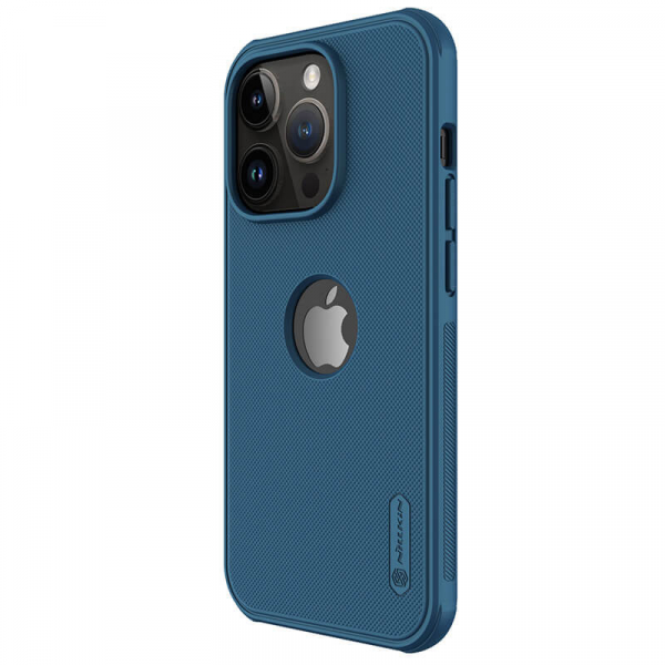 Maska Nillkin Super Frosted Shield Pro za iPhone 14 Pro Max (sa otvorom za logo) plava