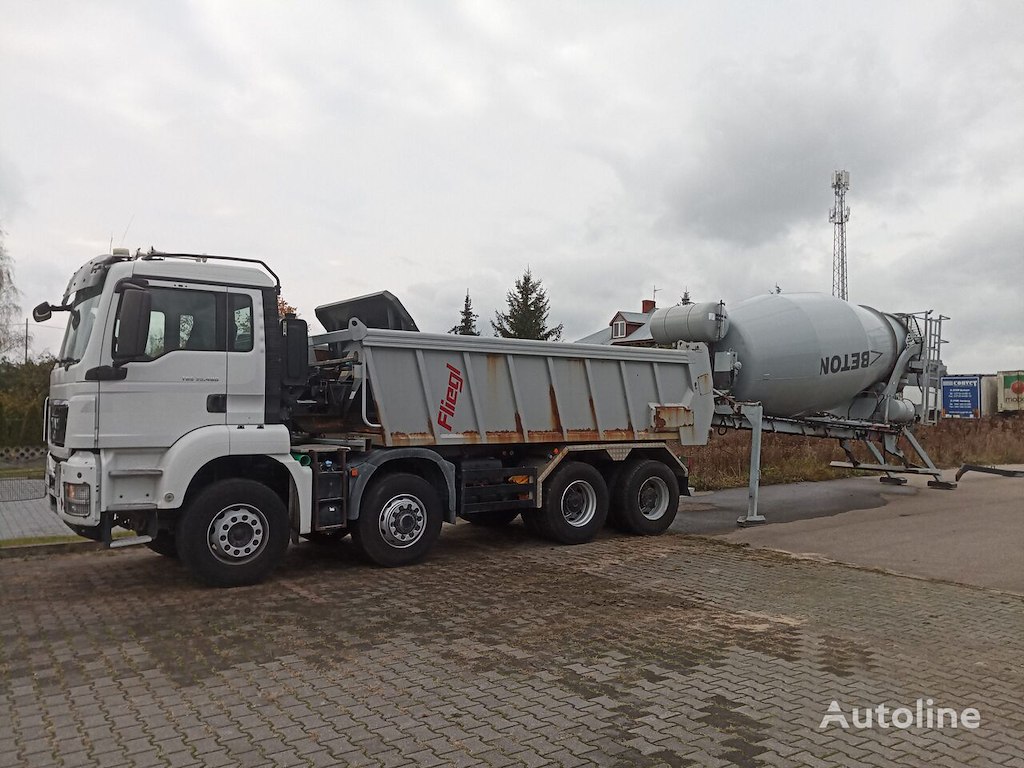 MAN TGS 35.480 8x6 8X4 WECHSELSYSTEM TUNNEL KIPPER ABSCHIEBER BETO kiper