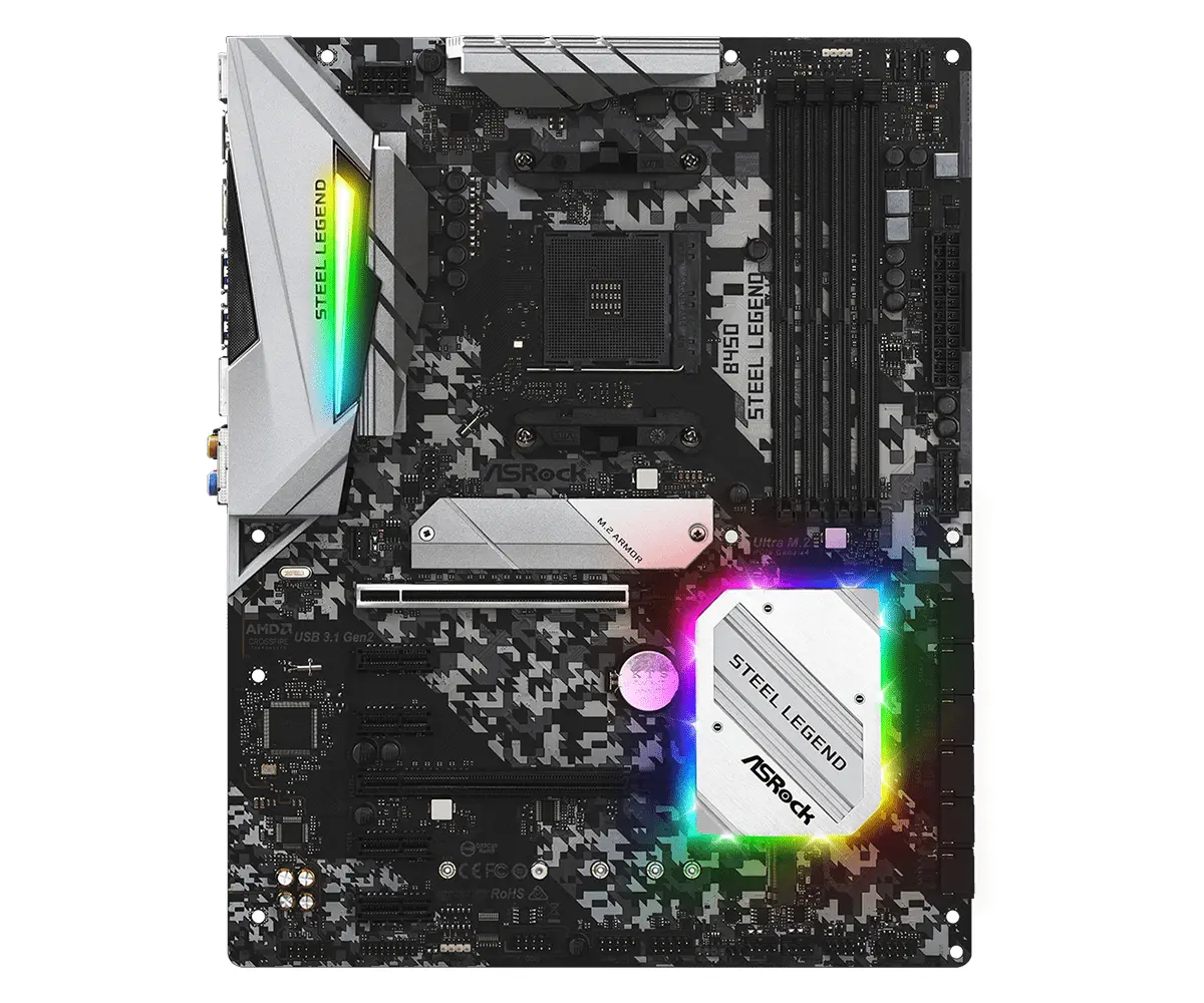 Asrock B450 Steel Legend AMD B450 Socket AM4 ATX