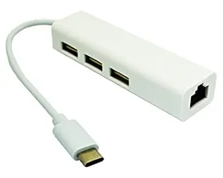 E-GREEN USB Adapter 3.1 tip C HUB (3 port USB 2.0 + 1port fast ethernet) beli
