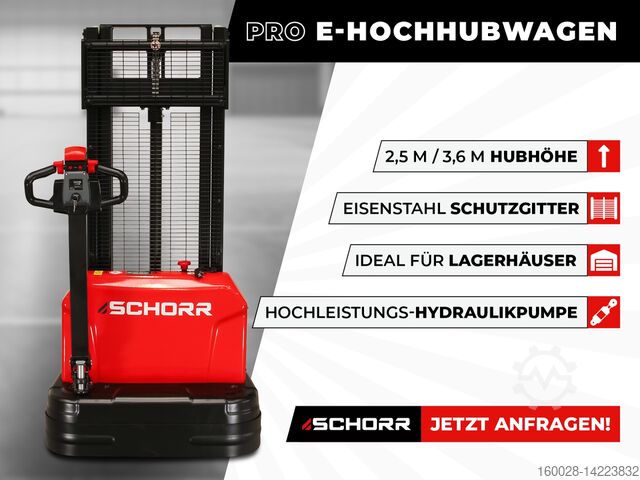 Kamioni sa paletama
SCHORR Elektro Hochhubwagen Pro 1,2t 2,5m