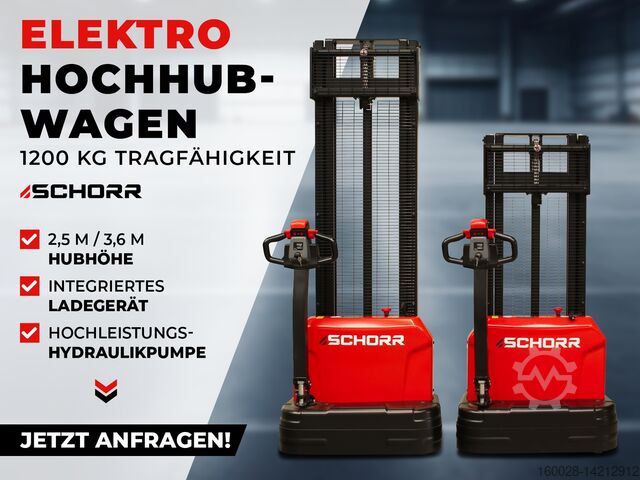 Kamioni sa paletama
SCHORR Elektro Hochhubwagen Pro 1,2t 2,5m/3,6m