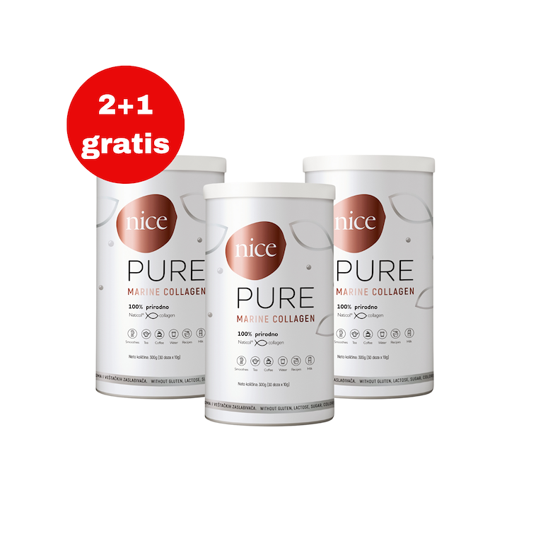 Nice Collagen Pure granule za pripremu napitka 300gr – akcijski paket 2+1 gratis