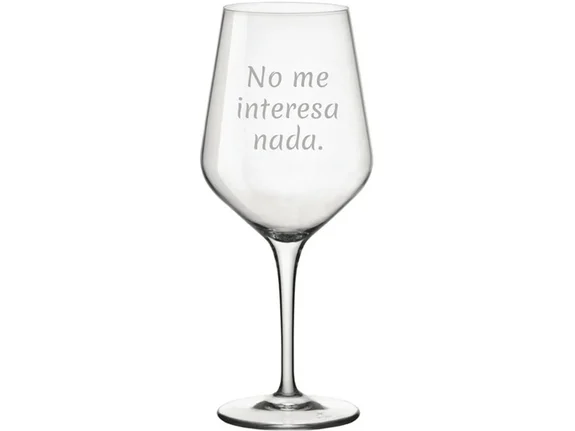 Happy Pumpkin Čaša za vino No me interesa nada