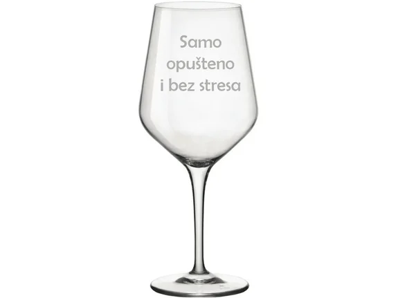 Happy Pumpkin Čaša za vino Samo opušteno i bez stresa