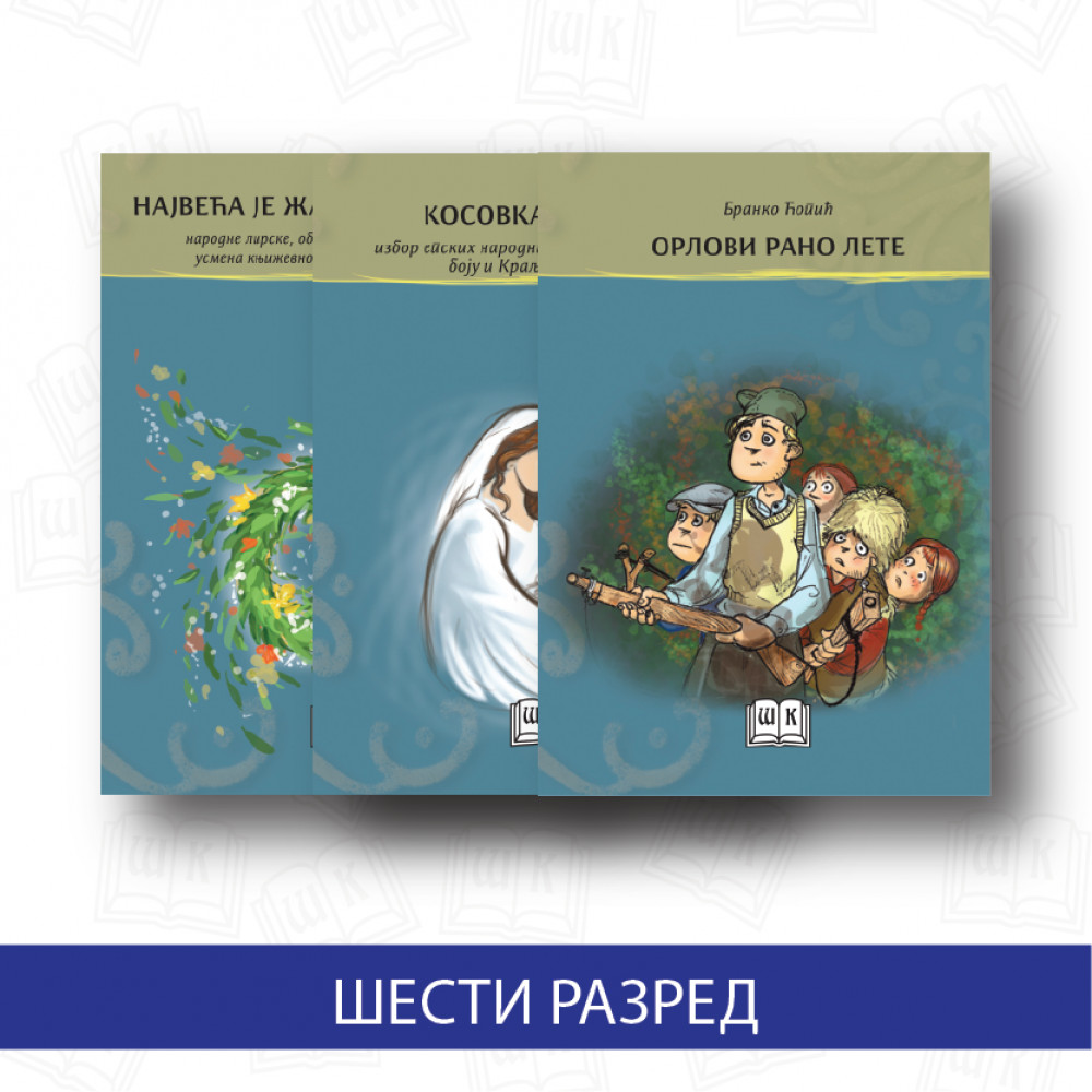 Komplet lektira za šesti razred osnovne škole (4 knjige) - Školska knjiga