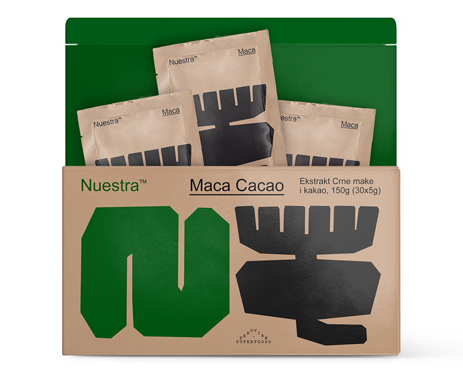 NUESTRA MACA CACAO - EKSTRAKT CRNE MAKE I KAKAO 150G (30 KESICA)