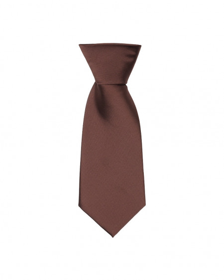 Kratka kravata na lastiš smeđa 3KRG8BR172