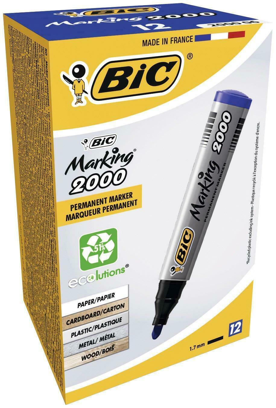 BIC MARKER 2000 OBLI PLAVI