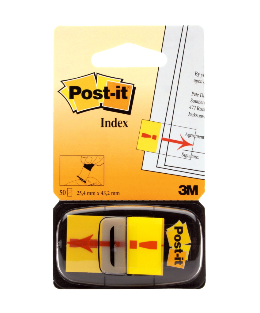 Post-it index „Exclamation Mark“, 50 listića, 25,4×43,2mm 680-33