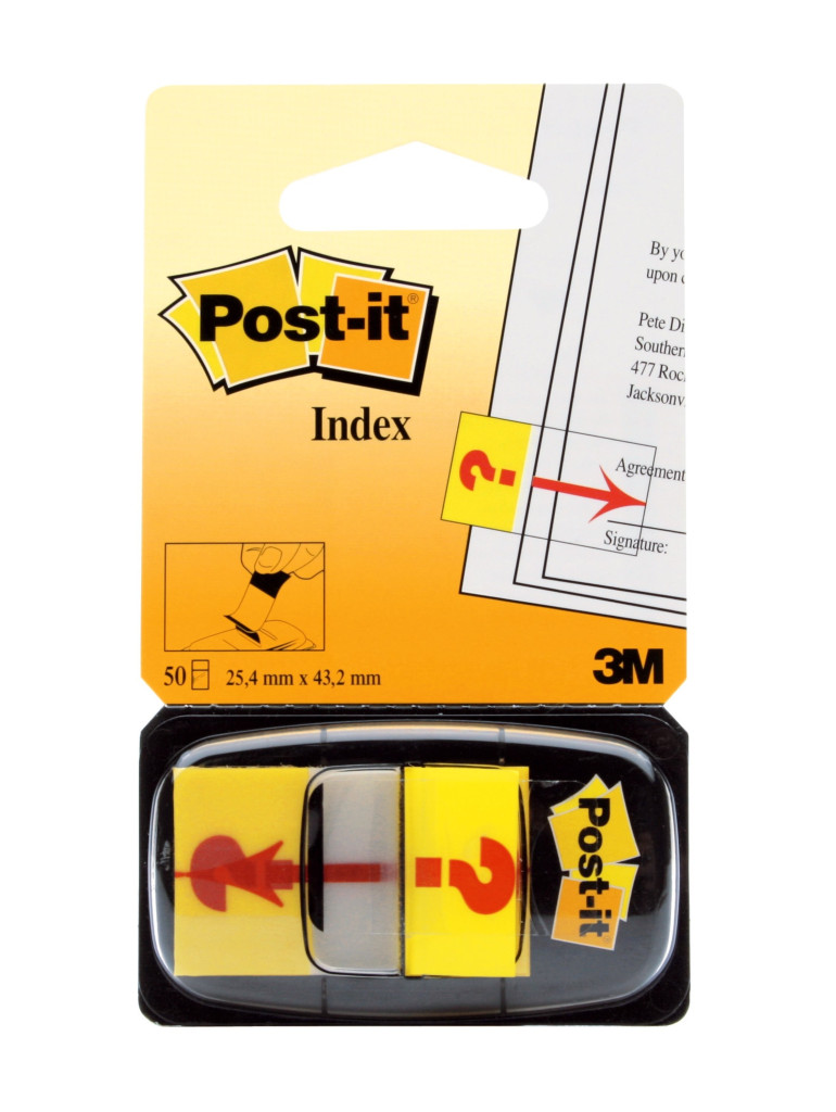 Post-it index „Question Mark“, 50 listića, 25,4×43,2mm 680-32R