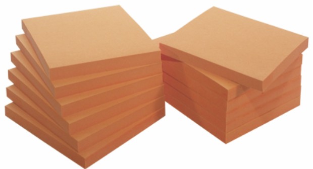 Samolepljivi blokčići 75×75 blistave boje narandžasta