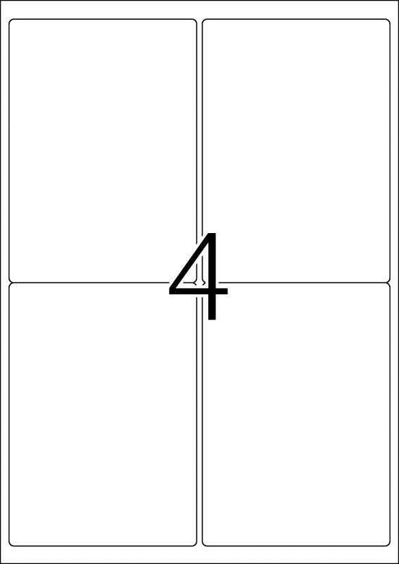 Outdoor etikete 99,1×139 A4 1/10 bela