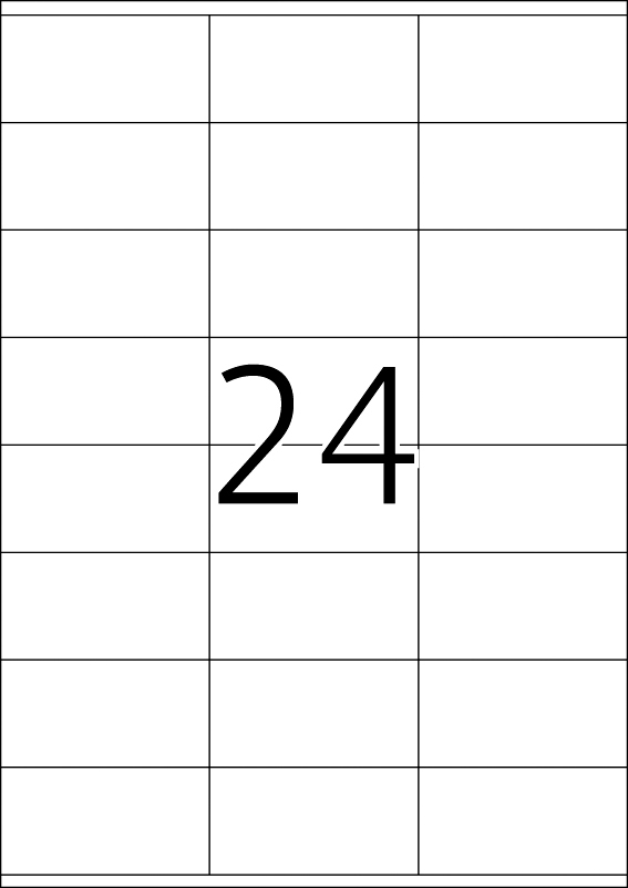 Etikete 70X36 A4/24 1/25 bela