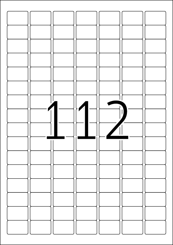 Etikete 25,4×16,9 1/25