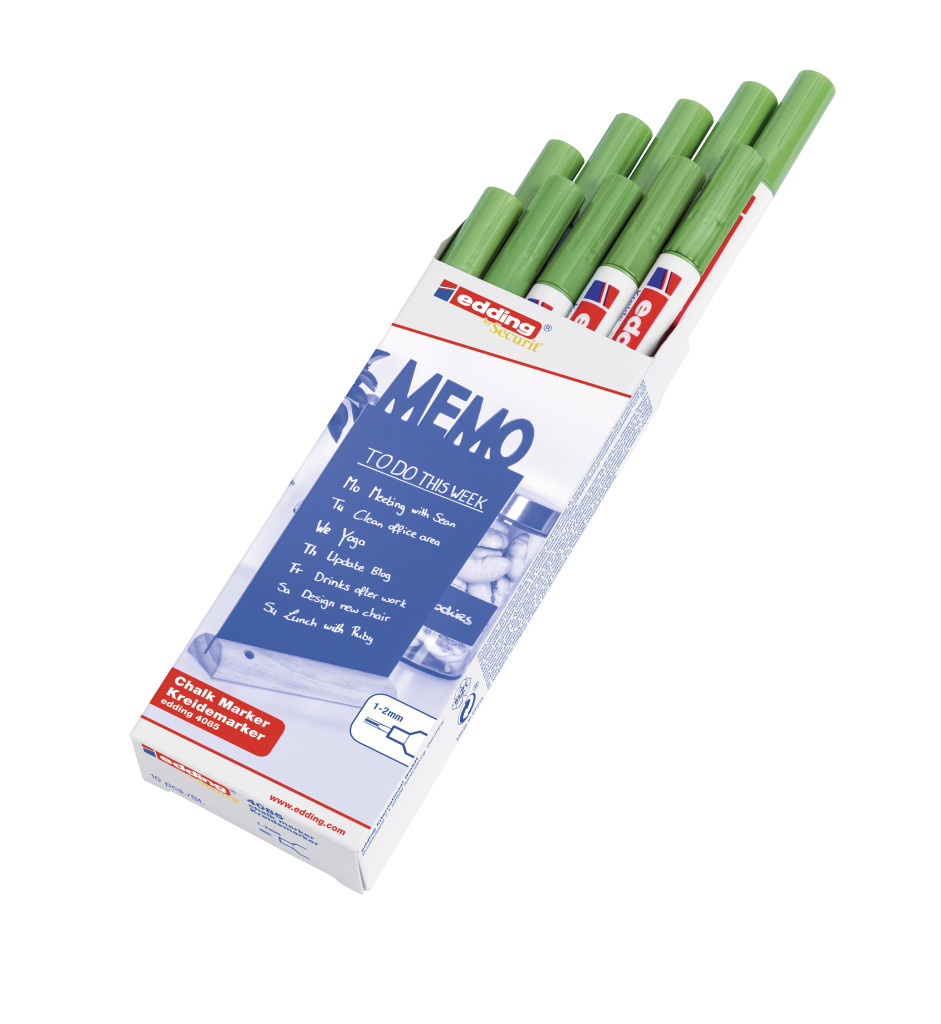 Marker za staklo CHALK MARKER E-4085 1-2mm metalik zelena