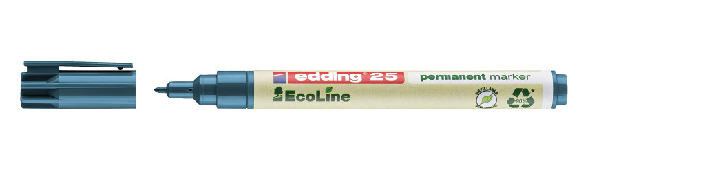 Marker permanent E-25 EcoLine 1mm, zaobljeni plava