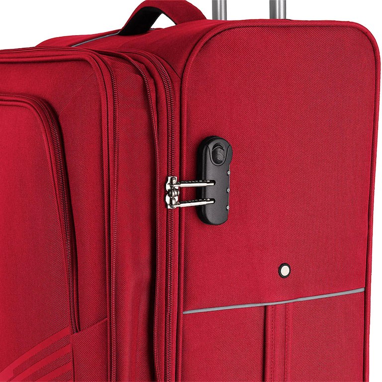 Kofer veliki 47x77x32 cm polyester 112,7l-3,7 kg Lisboa crvena