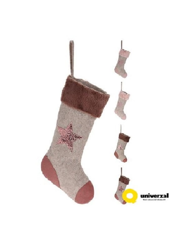 NOVA GODINA-čarapa novogodišnja ukrasna 44cm