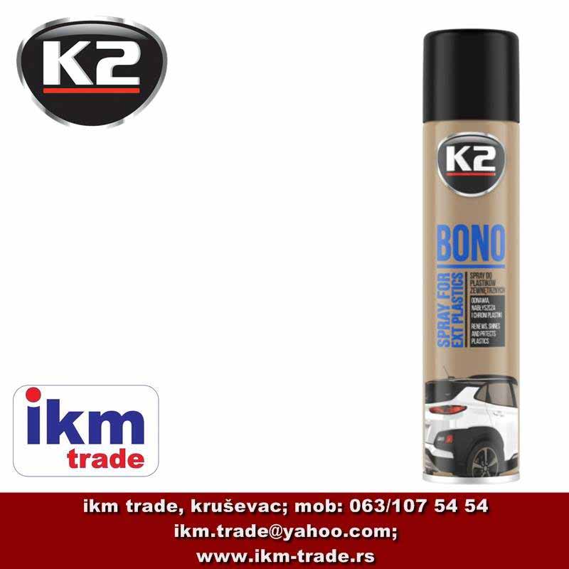 K2 BONO – Sprej za renoviranje plastike 300ml