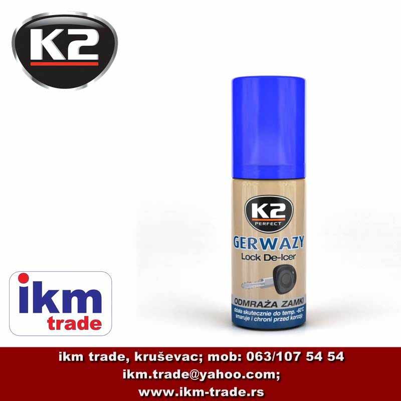 K2 GERWAZY LOCK DE ICER – odleđivač brava – sprej 50ml