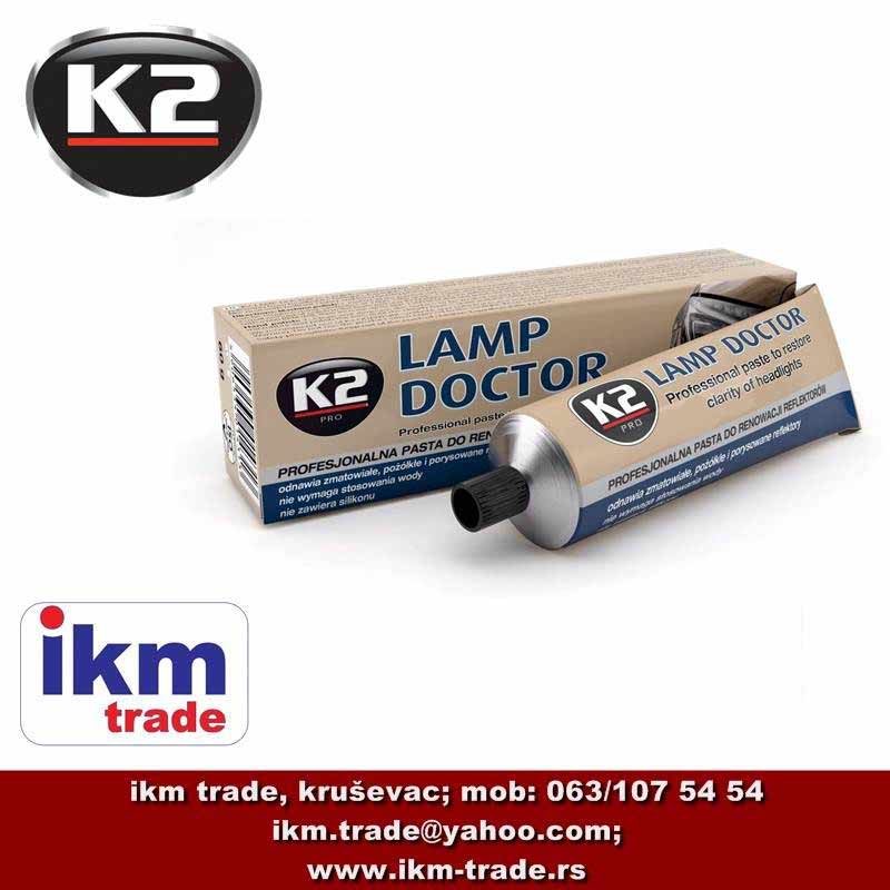 K2 LAMP DOCTOR – pasta za poliranje farova 60gr