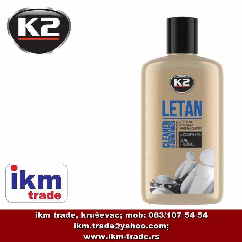 K2 LETAN CLEANER – mleko za čišćenje i negu proizvoda od kože 250ml